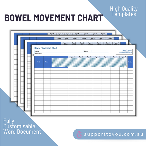 Bowel Chart | Disability Care | supporttoyou