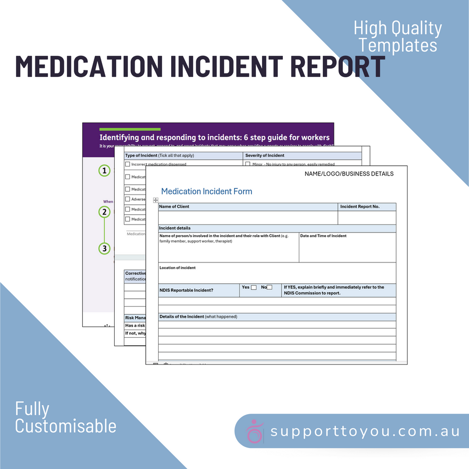 Incident Reports | Disability Care | supporttoyou
