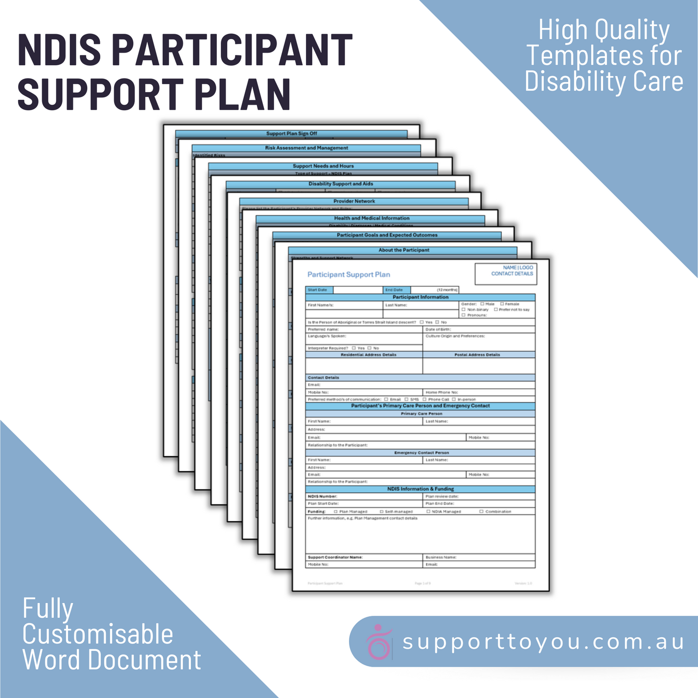Support Plan | NDIS Participant | supporttoyou