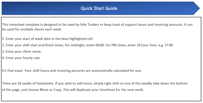 Timesheet | Disability Support Worker | supporttoyou